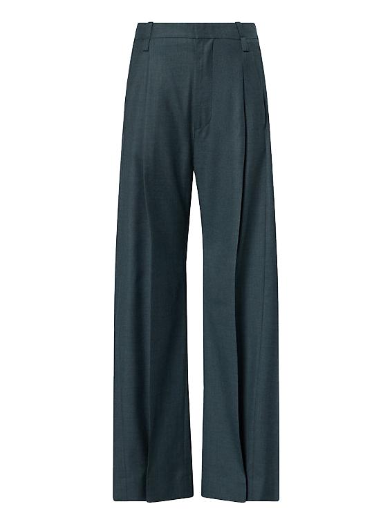 VICTORIA BECKHAM ethel tailored pleated wool trousers 14